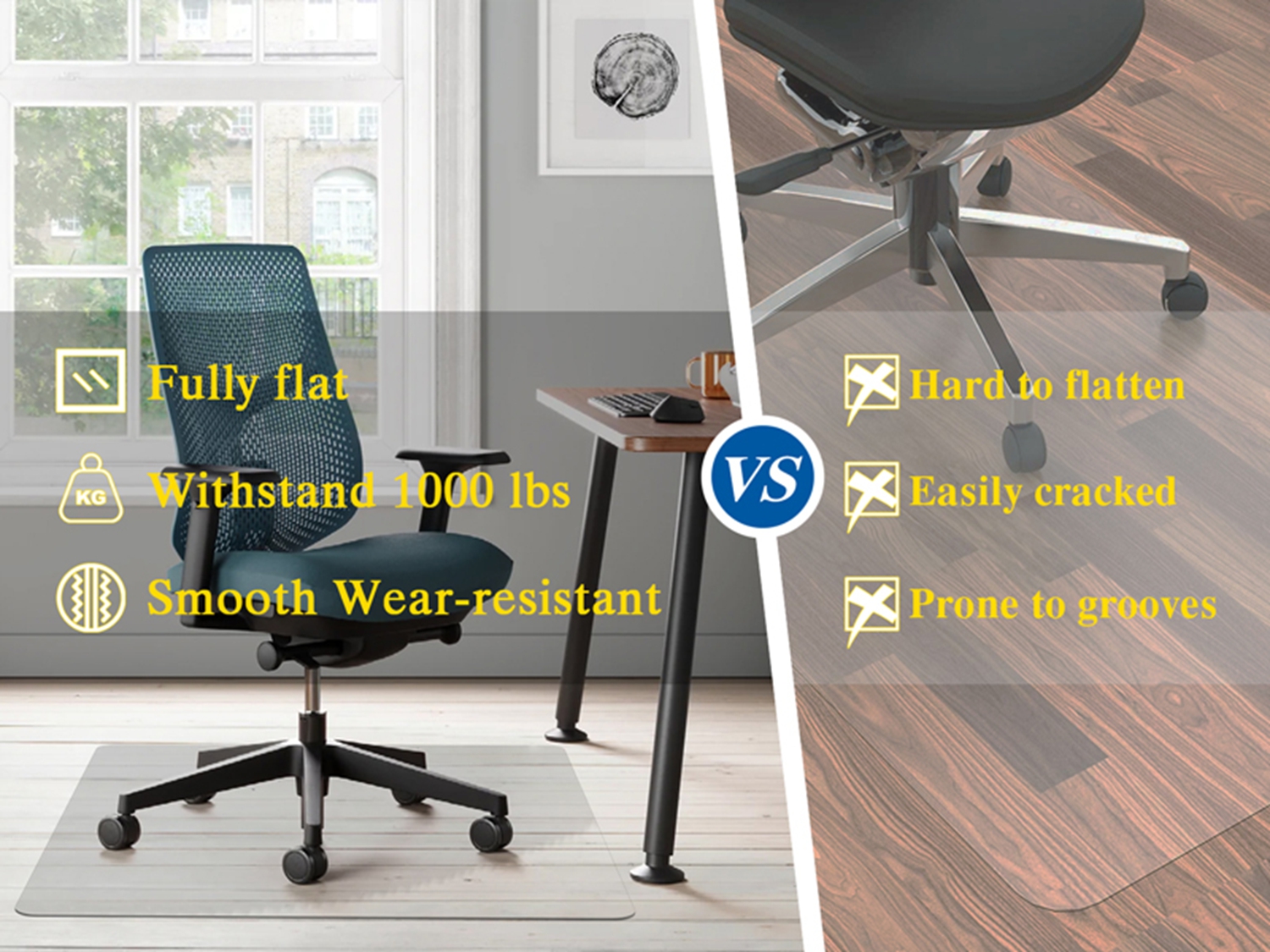 Glass Floor Chair Mat for Carpet - Buy Product on Shanghai Dehuan ...